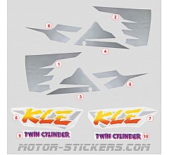 Kawasaki KLE 500 1998 autocollants