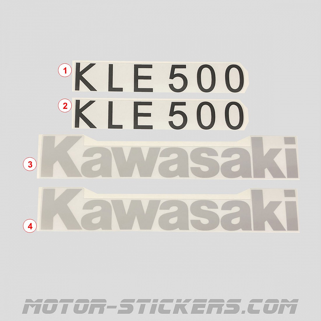 Kawasaki KLE 500 2006-2007 decals