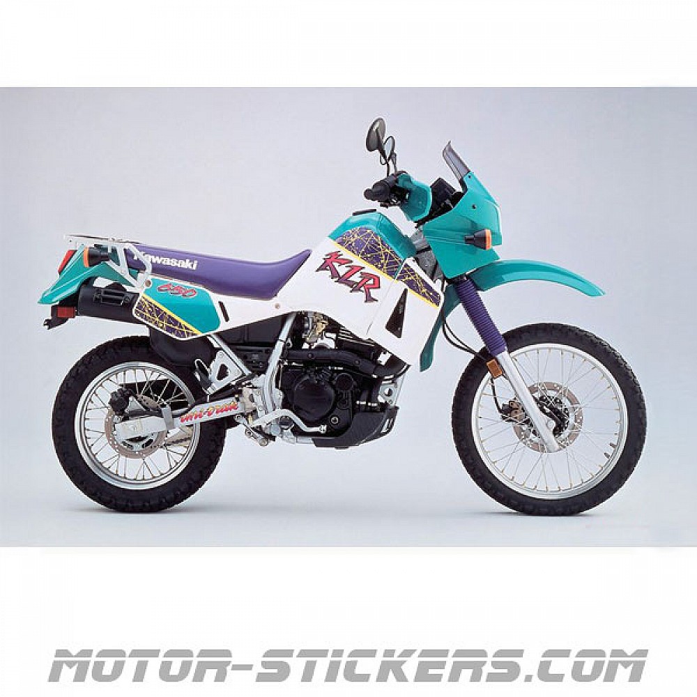 Kawasaki KLR 650 1995 autocollants