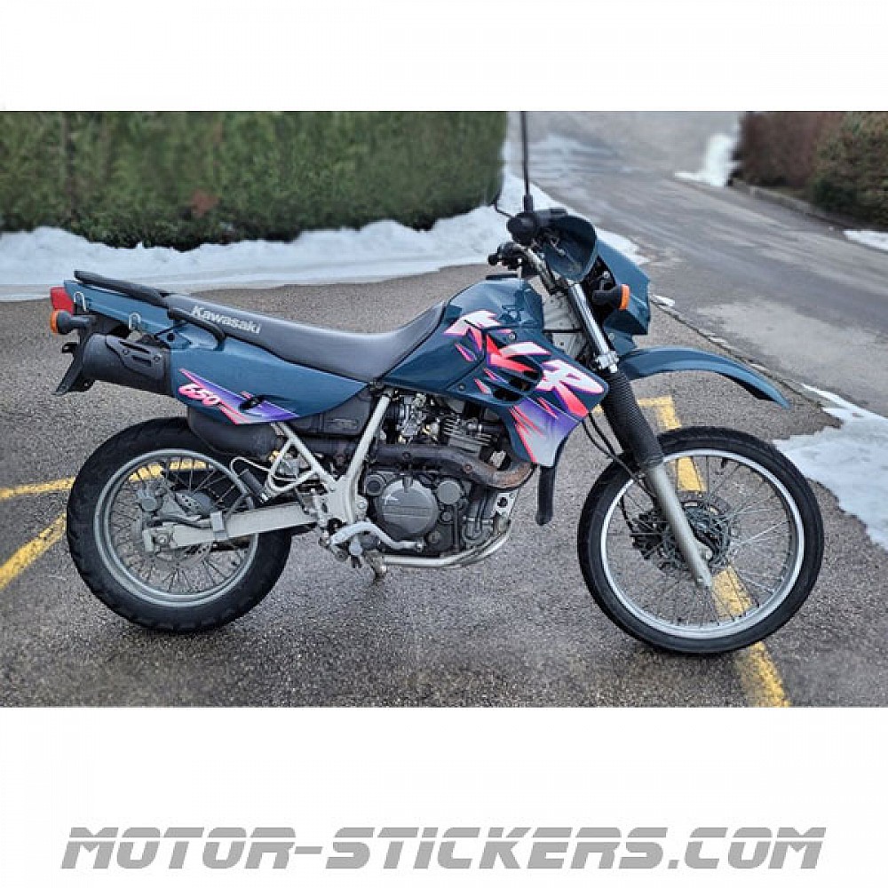 Kawasaki KLR 650 1995 decals