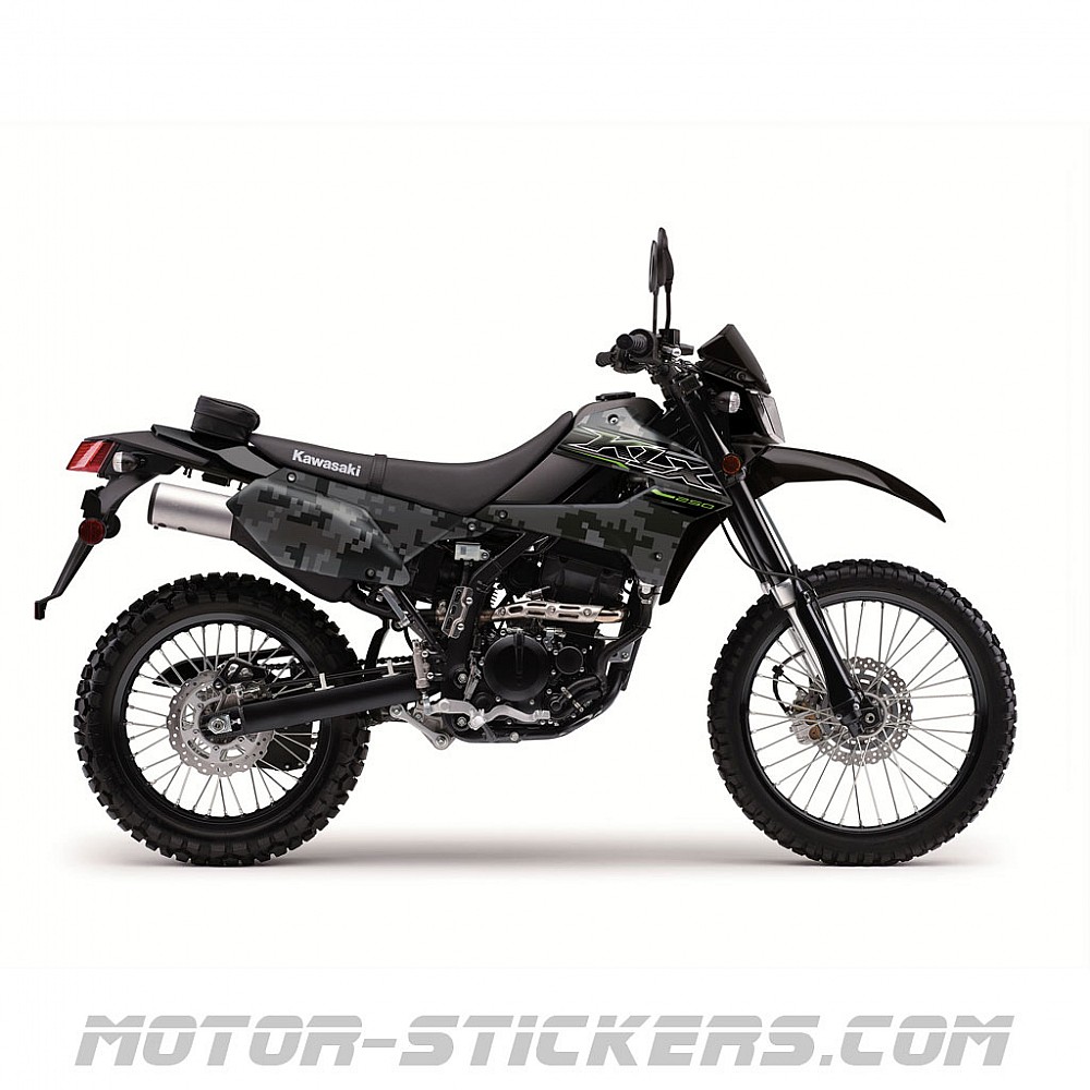 Kawasaki KLX 250 2019 decals