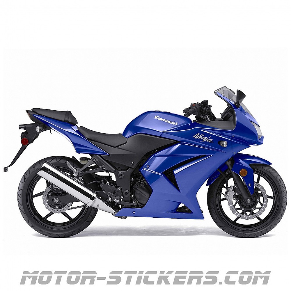 Kawasaki Ninja 250R 2009 decals