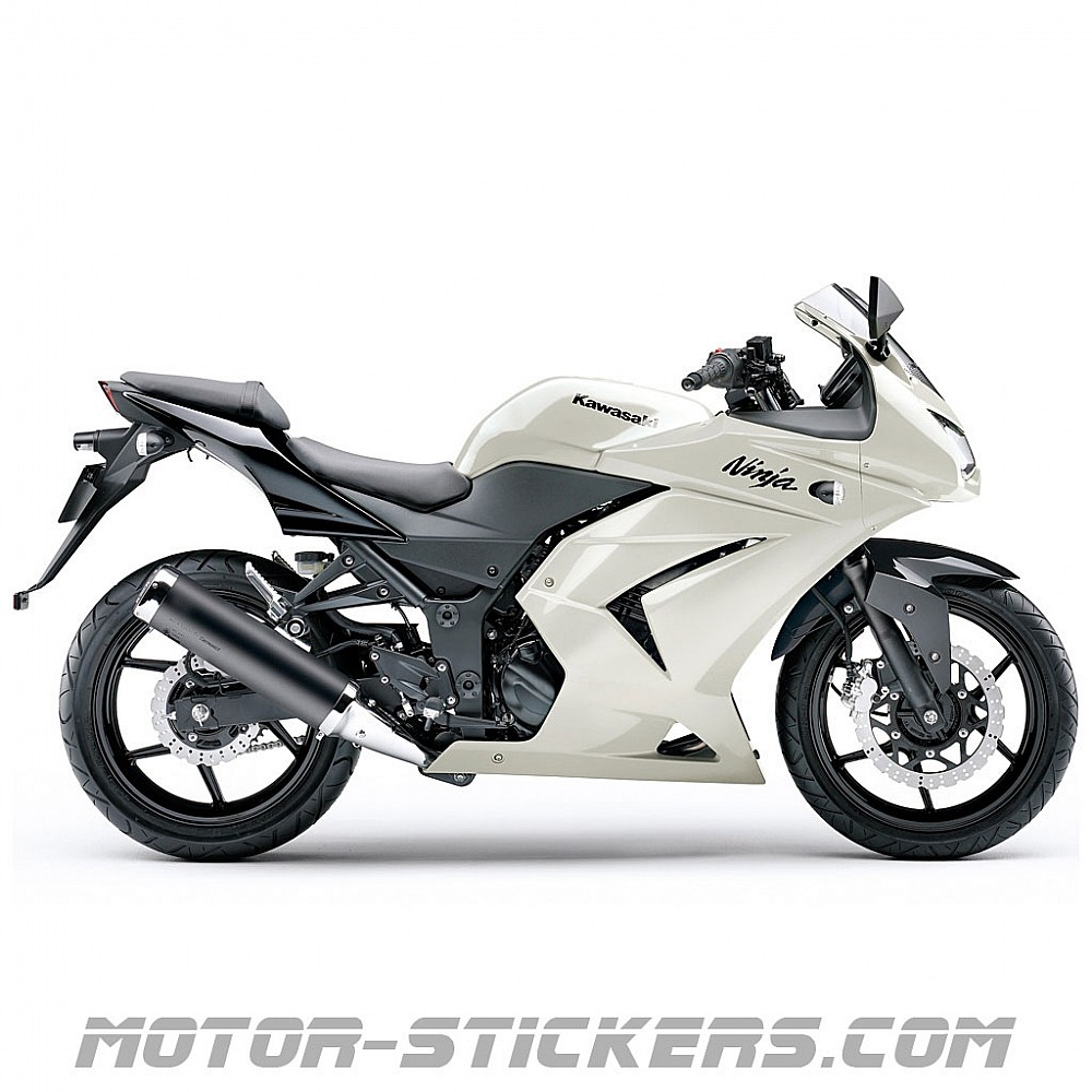 Kawasaki Ninja 250R 2011 decals