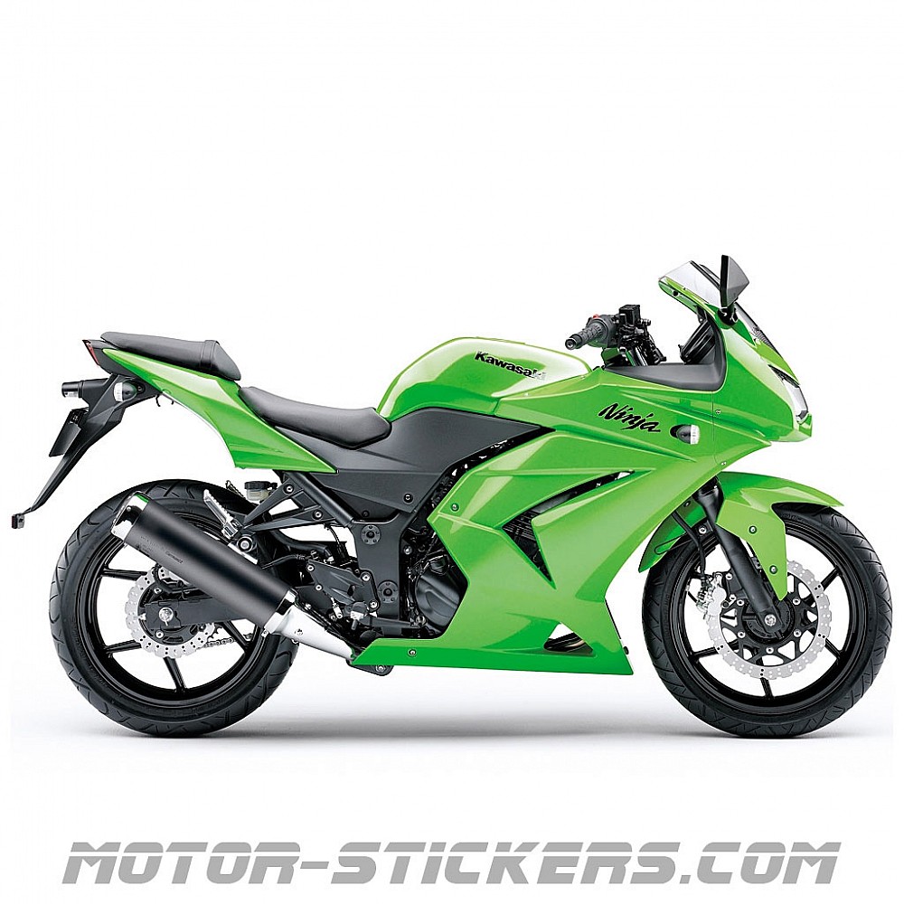 Kawasaki Ninja 250R 2012 decals