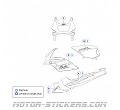 Kawasaki Ninja 500R 2006 decals