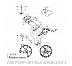 Kawasaki Ninja 650 2016 decals