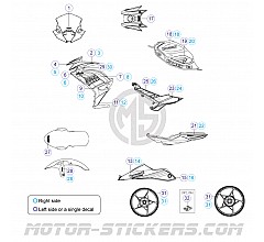 Kawasaki Ninja 650 2020 decals