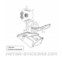Kawasaki Ninja ZX-14 2008 decals
