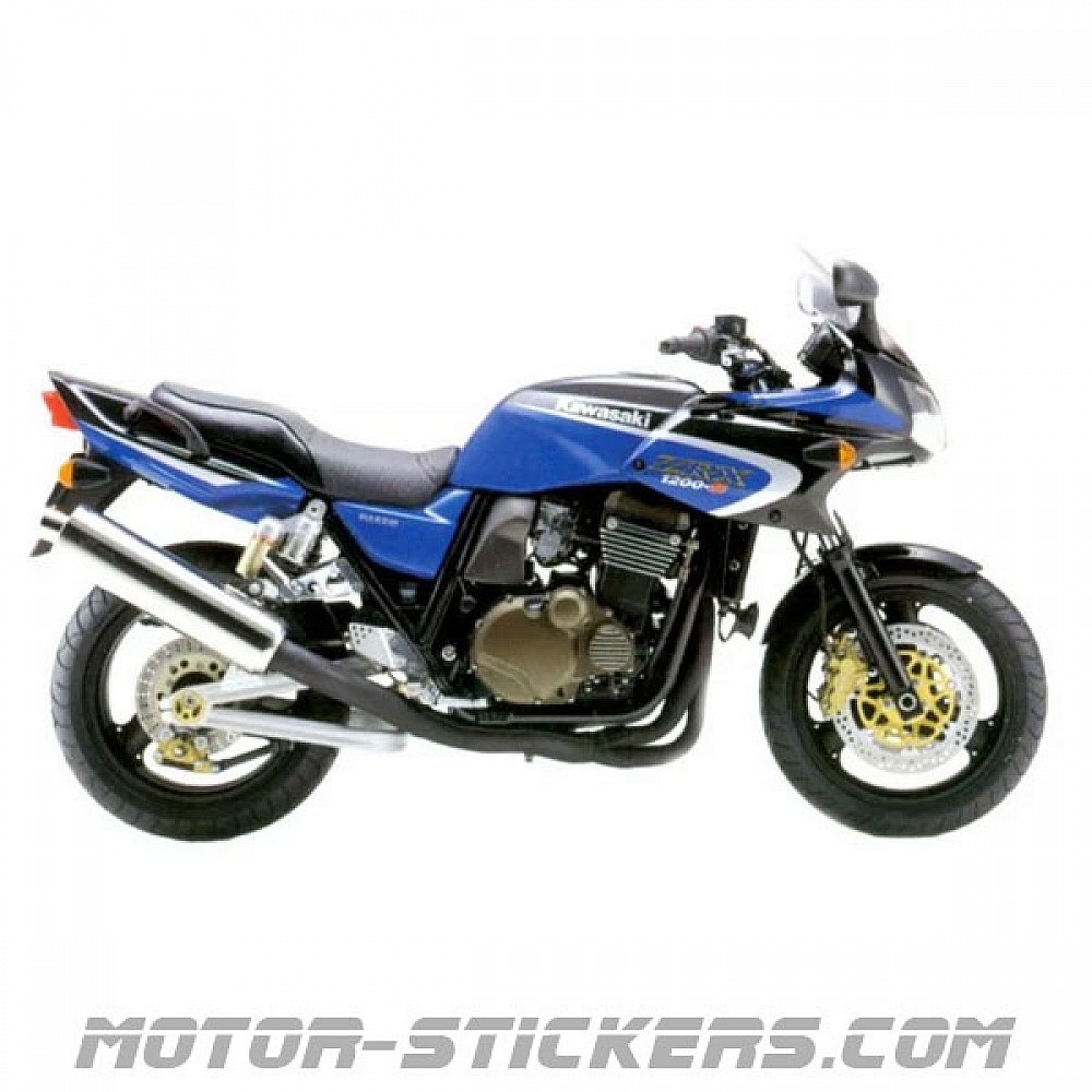 Kawasaki ZRX 1200S 2002 decals