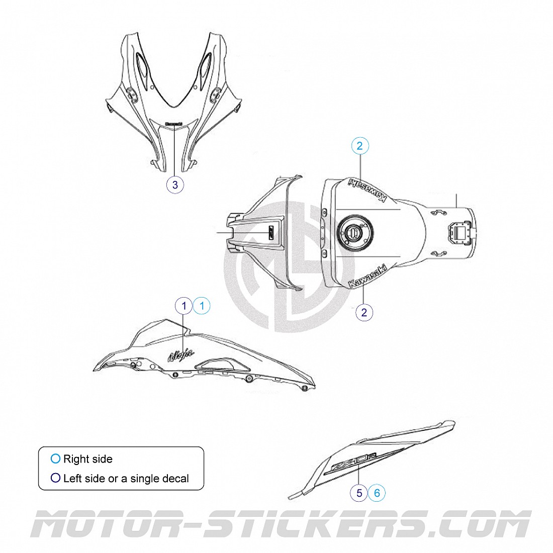 Kawasaki ZX-10R 2018 decals