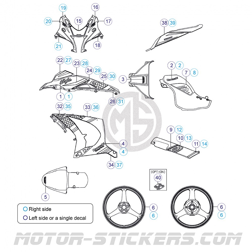 Kawasaki ZX-10R 2020 decals