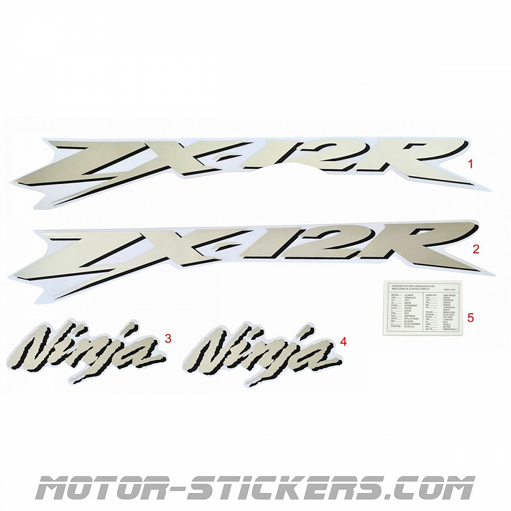 Kawasaki ZX-12R '02-2005 decals