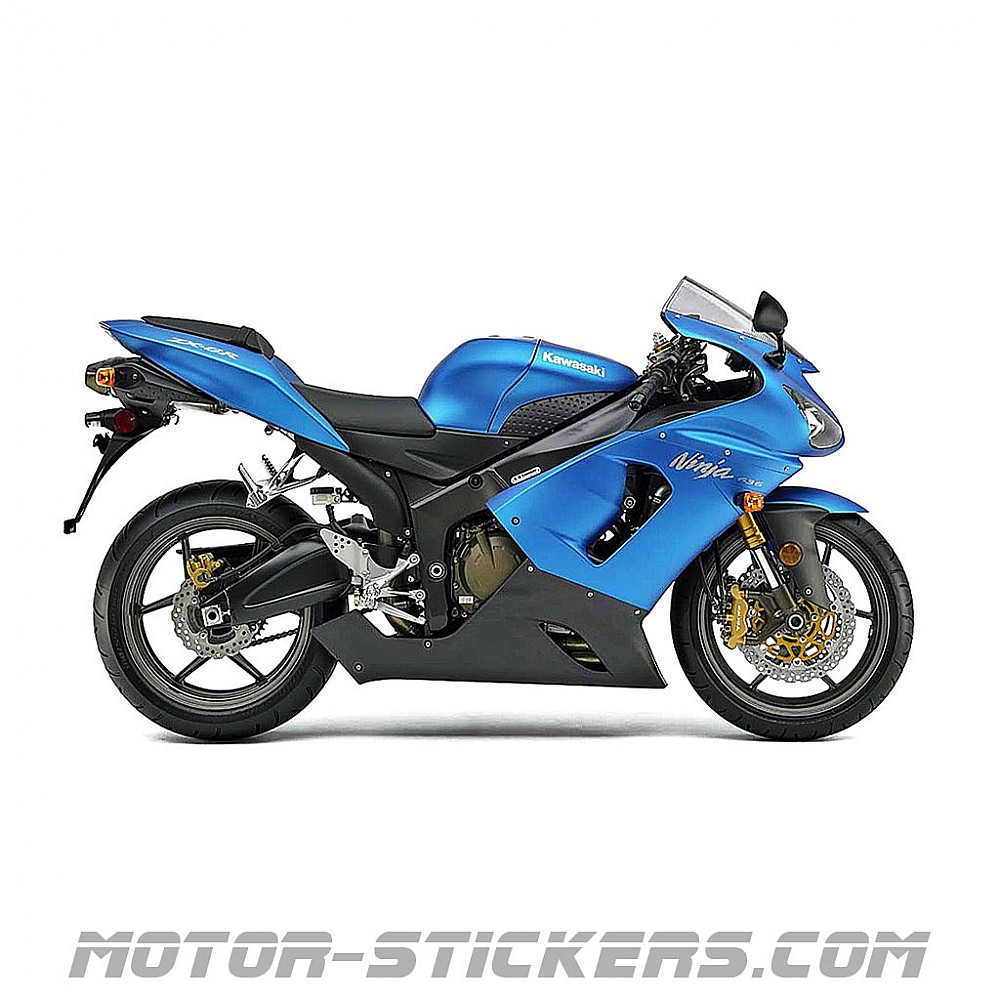 Kawasaki ZX-6R 2006 decals