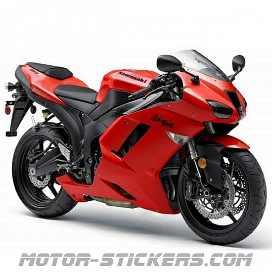 Kawasaki ZX-6R '07-2008 decals