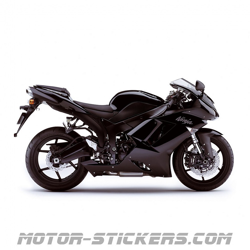 Kawasaki ZX-6R 2008 decals