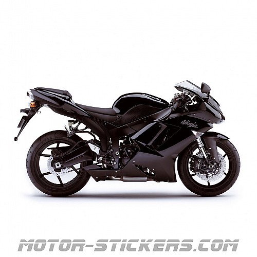 Kawasaki ZX-6R 2008 decals