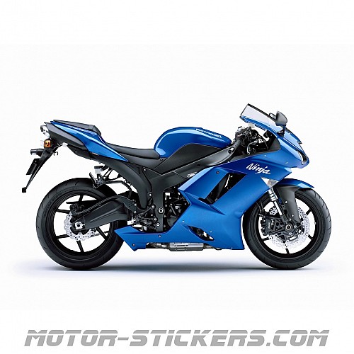 Kawasaki ZX-6R 2008 decals