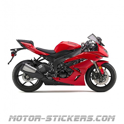 Kawasaki ZX-6R 2009 decals