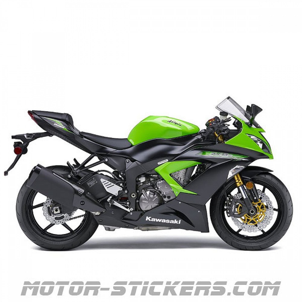 Kawasaki ZX-6R 2014 decals