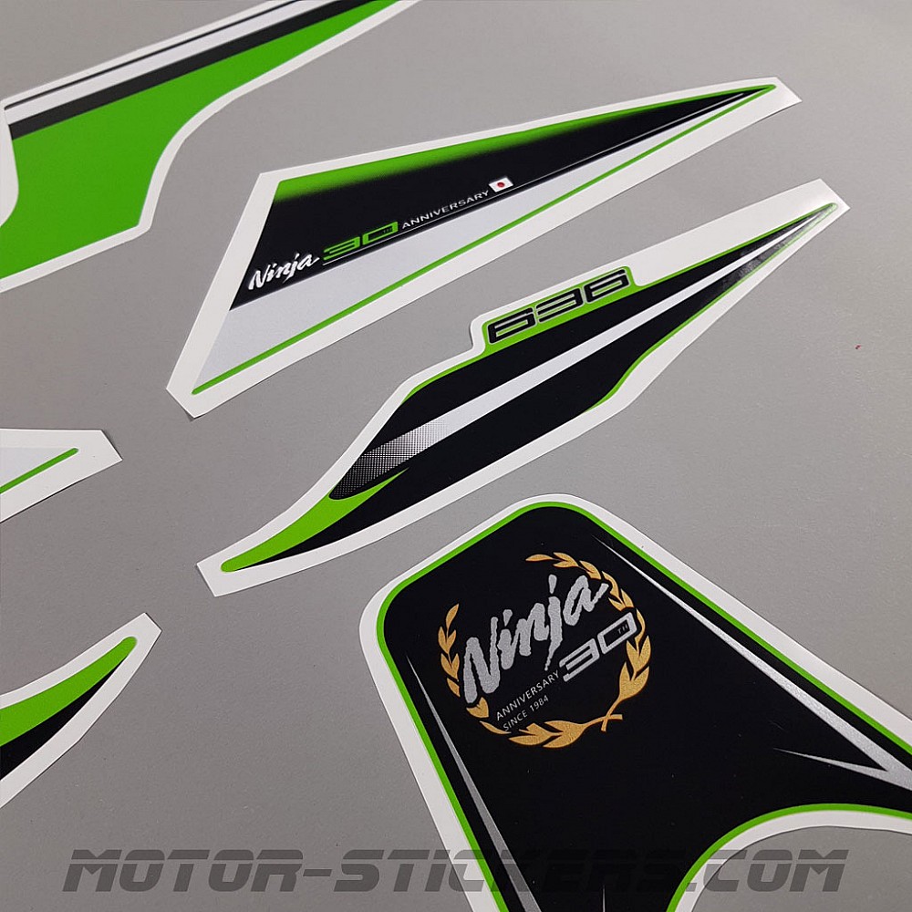Kawasaki ZX-6R 30th Anniversary Edition 2015 decals