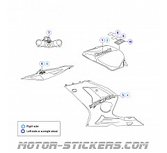 Kawasaki ZX-6RR 2003 decals