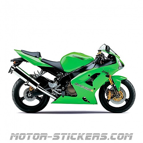 Kawasaki ZX6RR 2004 decals