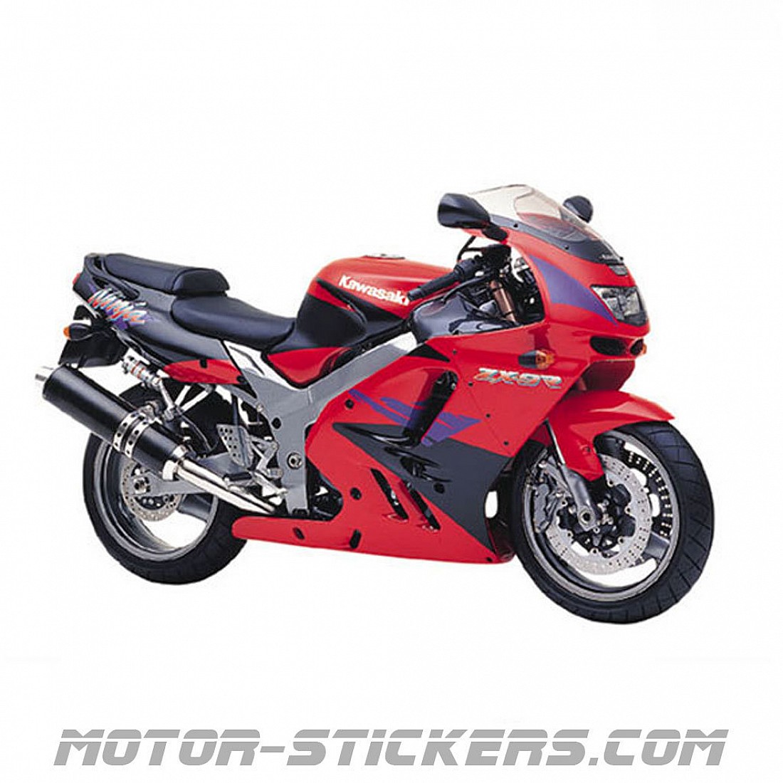 Kawasaki ZX-9R 1996 decals