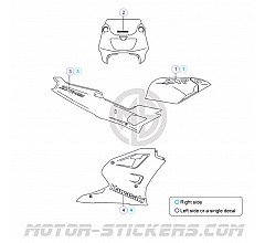 Kawasaki ZXR 400 1991 decals