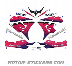 Kawasaki ZXR 400 1994 decals