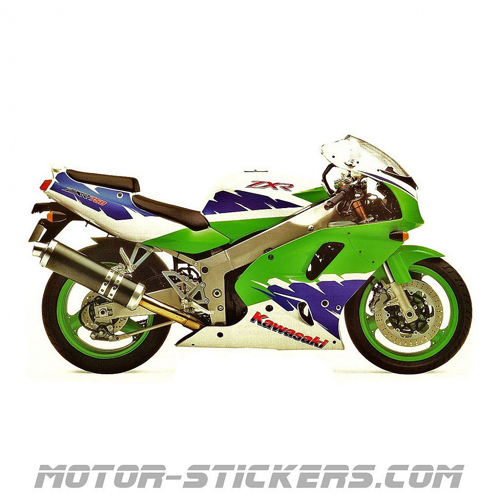 Kawasaki ZXR 750 1994 decals