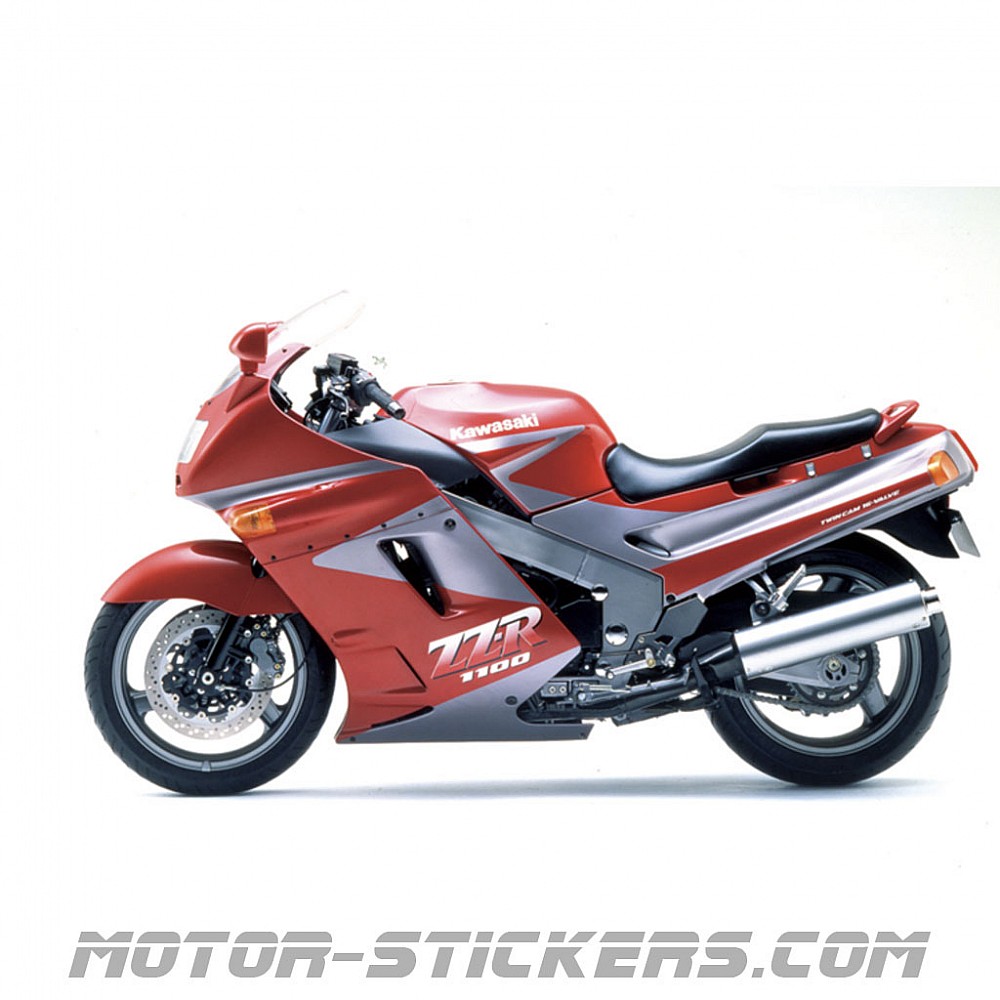 Kawasaki ZZR 1100 1990 decals