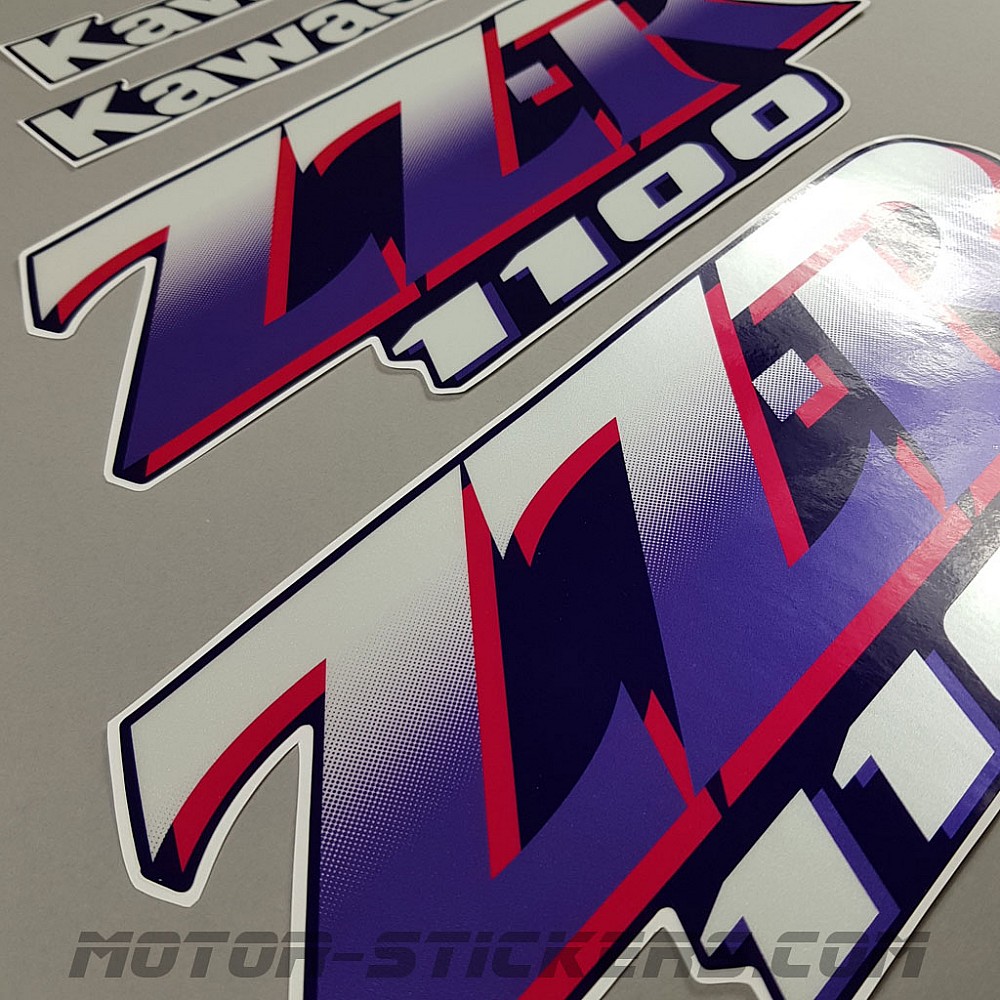 Kawasaki ZZR 1100 1991 decals