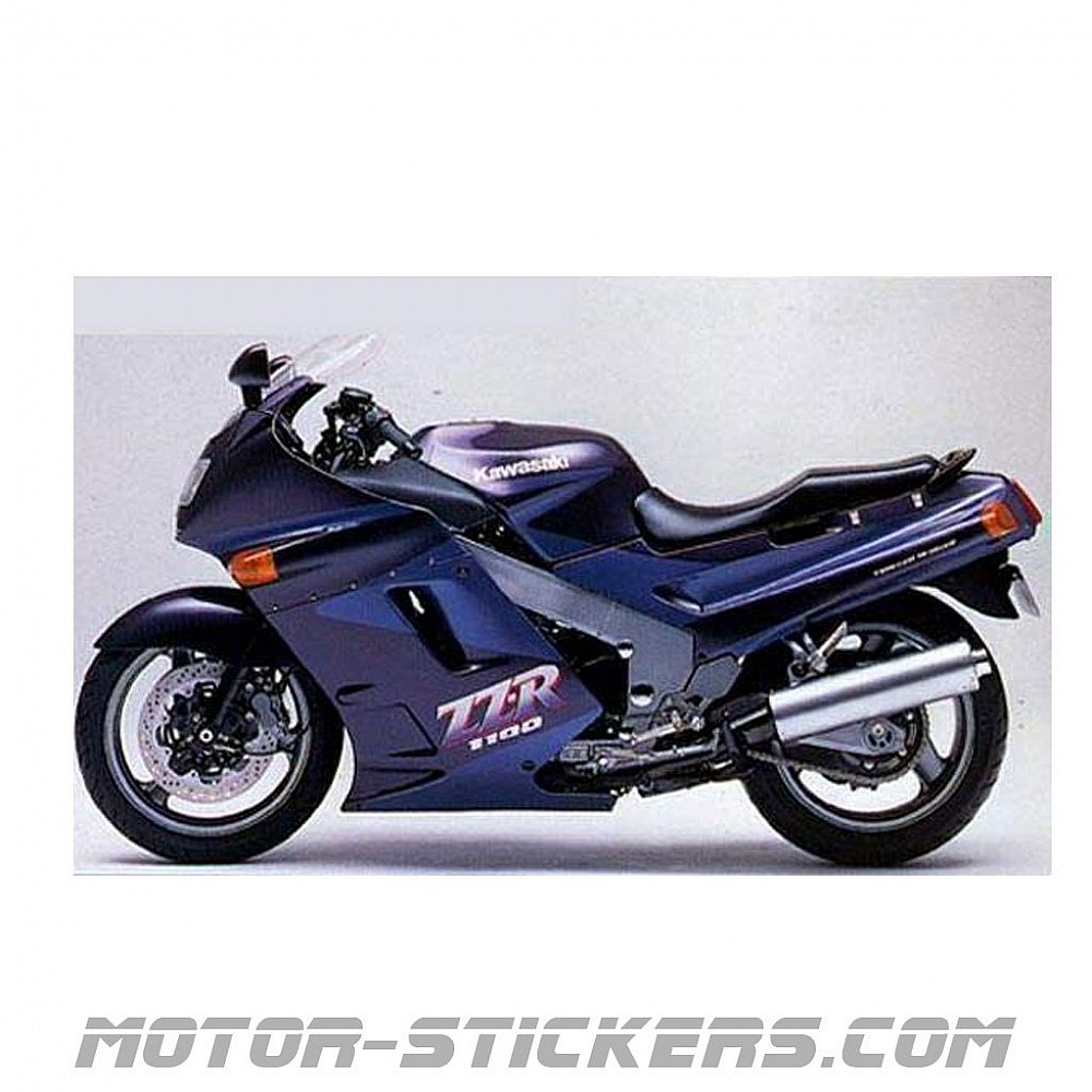 Kawasaki ZZR 1100 1991 decals
