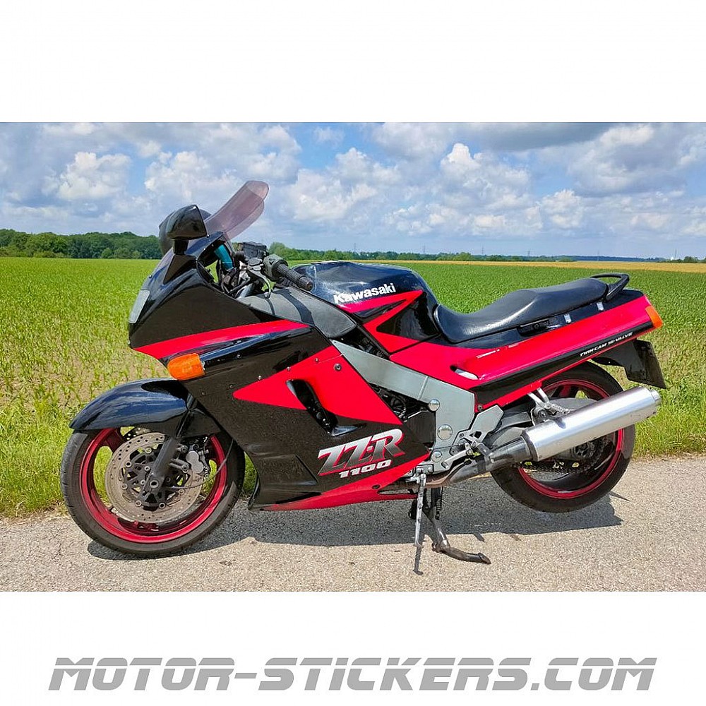 Kawasaki ZZR 1100 1992 decals