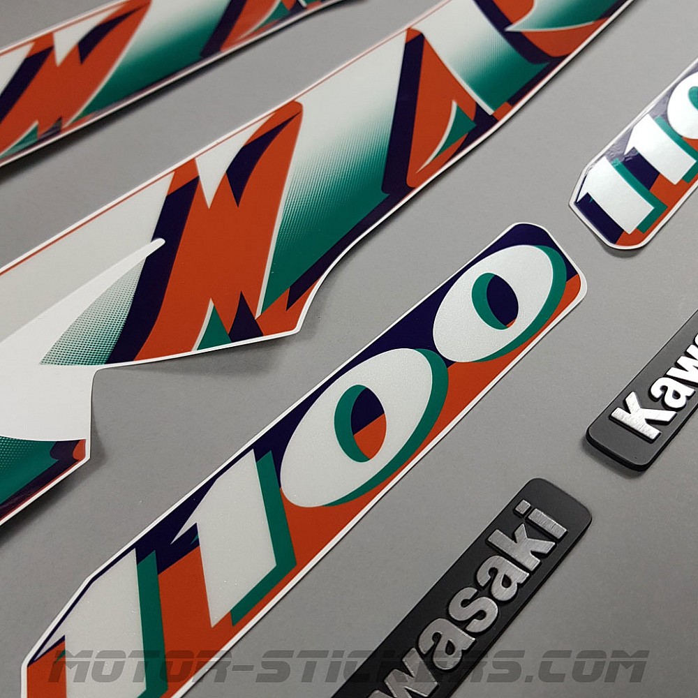 Kawasaki ZZR 1100 1993 decals