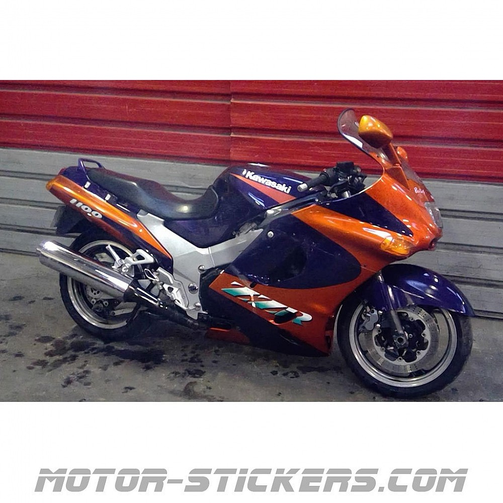 Kawasaki ZZR 1100 1993 decals