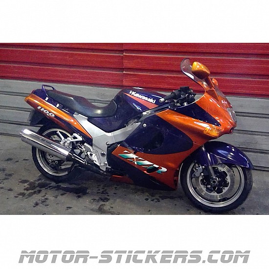 Kawasaki ZZR 1100 1993 decals