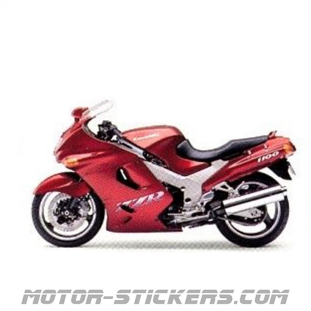 Kawasaki ZZR 1100 1994 decals