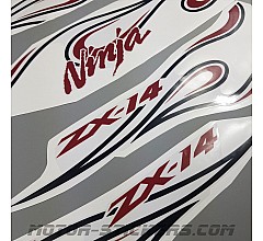 Kawasaki Ninja ZX-14 Special Edition 2007 decals