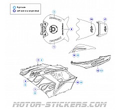 Kawasaki Ninja ZX-14 Special Edition 2007 decals