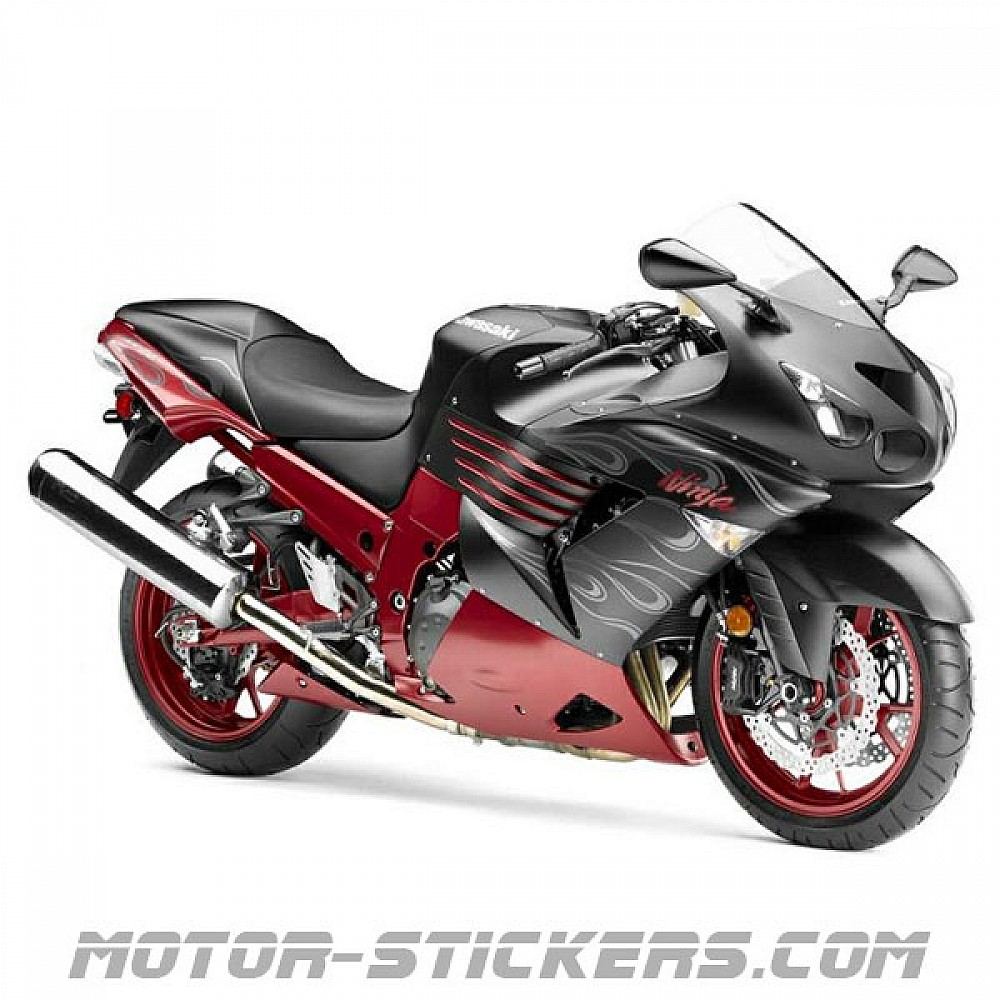 Kawasaki ZZR 1400 (ZX-14) '07-2009 decals