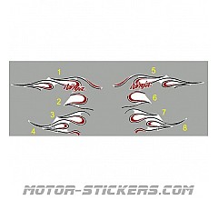Kawasaki ZZR 1400 (ZX-14) '07-2009 decals