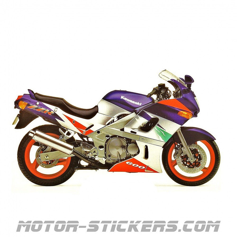 Kawasaki ZZR 600 1994 decals