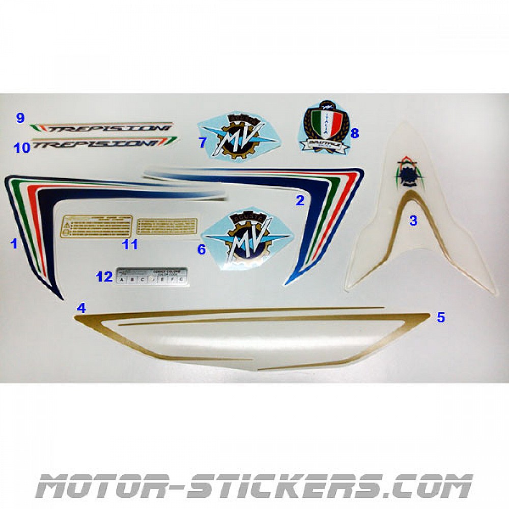 MV Agusta Brutale 800 2013 decals