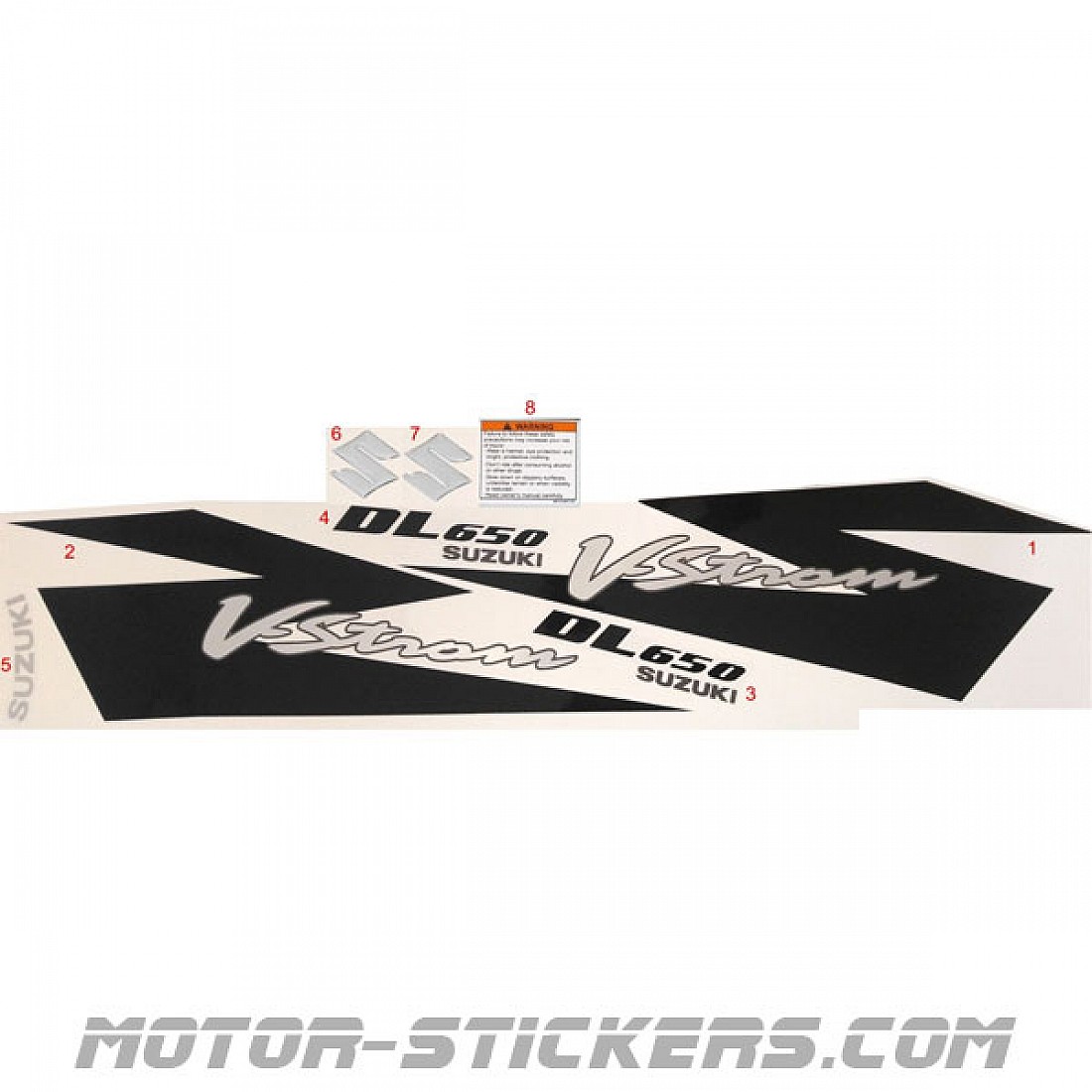 Suzuki DL 650 V-Strom 2005 decals