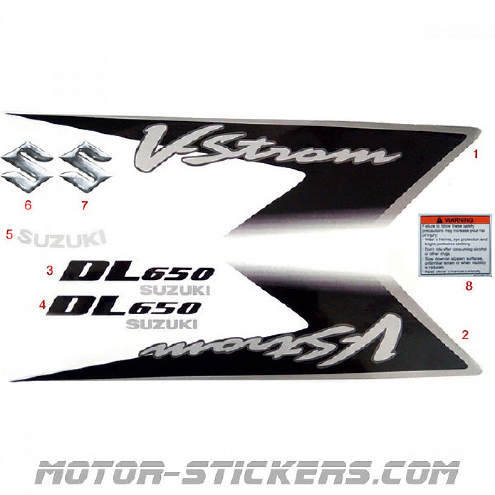 Suzuki DL 650 V-Strom 2007 stickers