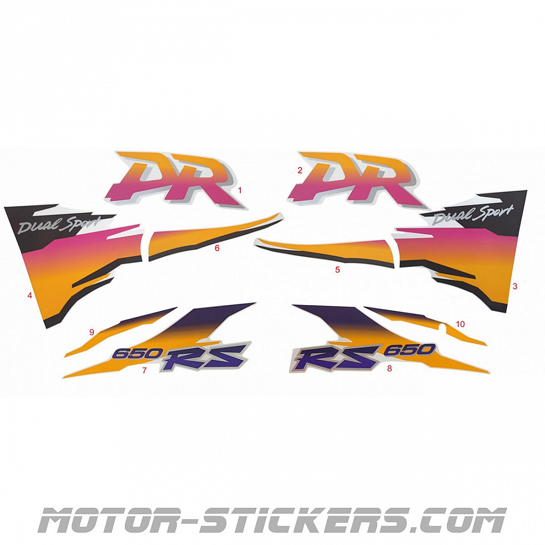 Suzuki DR 650 RSE 1996 decals