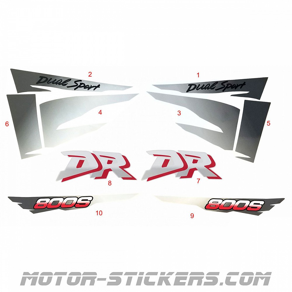 Suzuki DR 800S '98-1999 decals