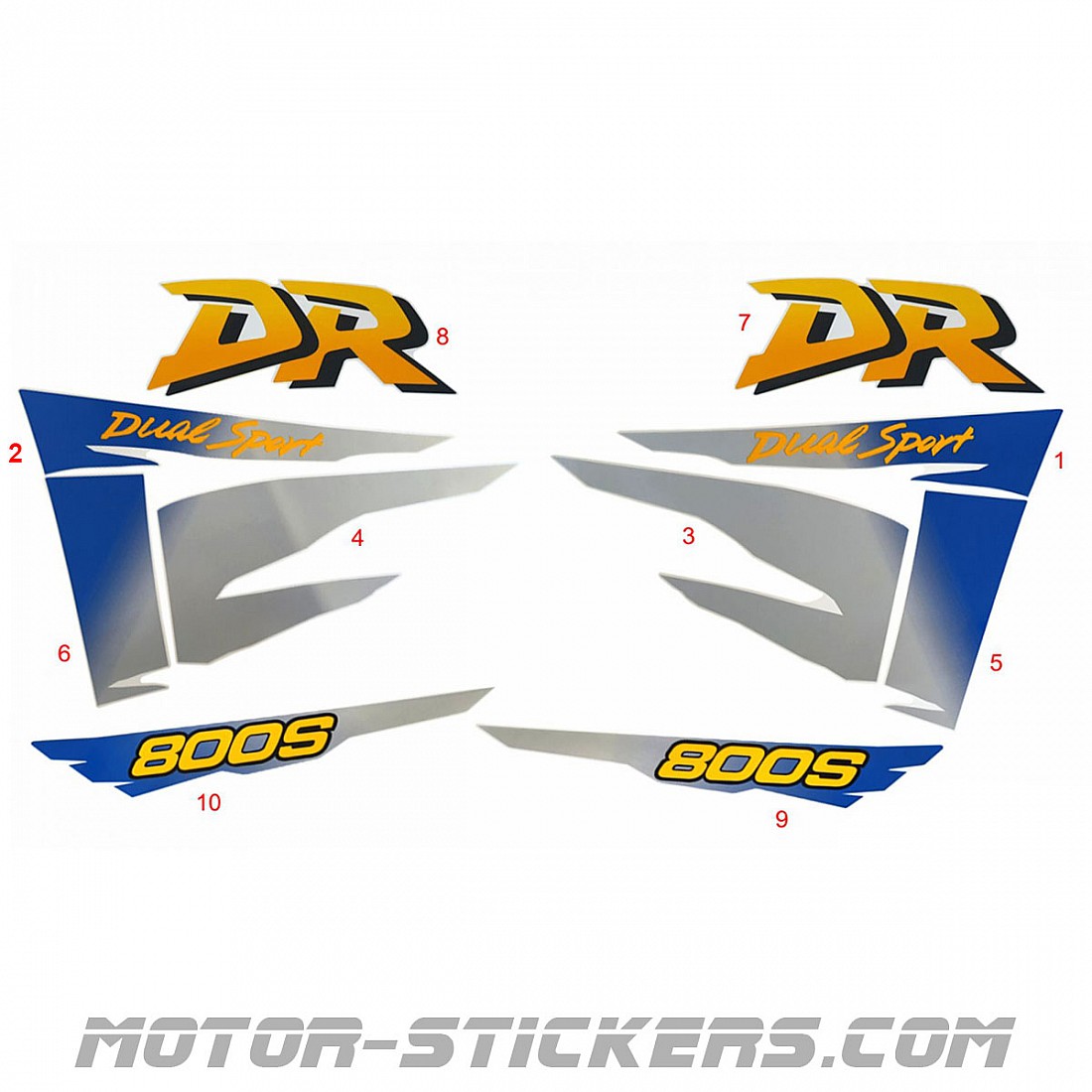 Suzuki DR 800S '98-1999 decals