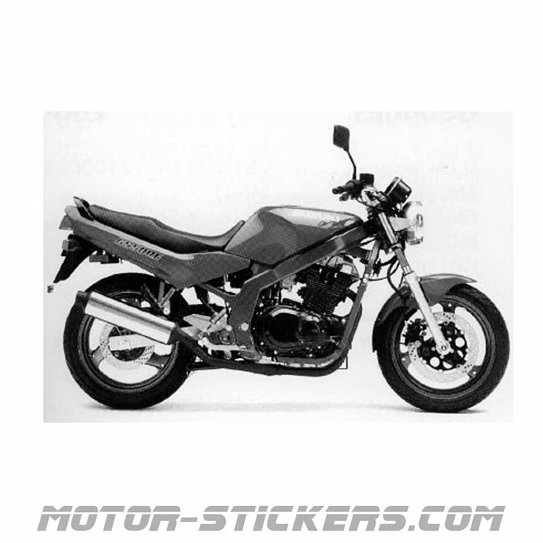 Suzuki GS 500E 1996 decals